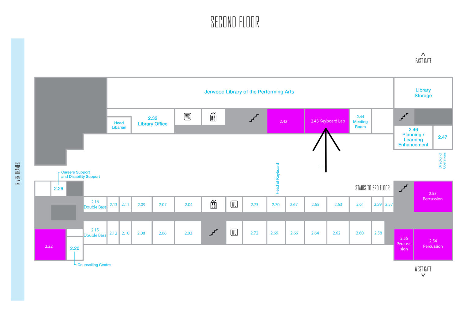 2.43 (Keyboard Lab) – Trinity Laban Creative Technology Services